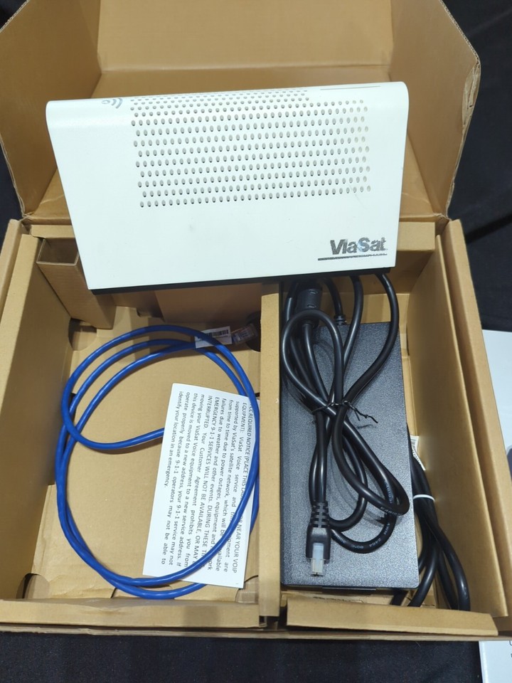 ViaSat Afterburner RG1100 WiFi Gateway Router w Power Supply Box ...