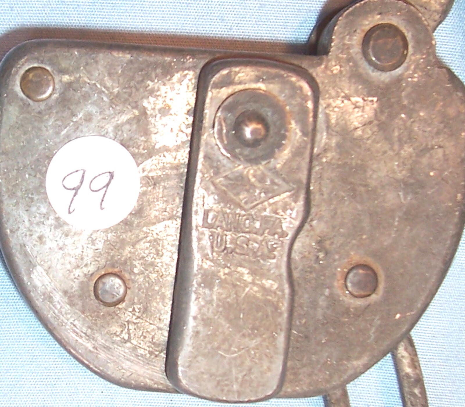 PENNSYLVANIA RAILROAD PRR 1966 SLAYMAKER LANC PA Switch Padlock Signal ...