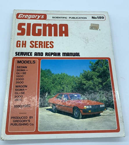 GREGORYS SIGMA GH-GJ SERIES - WORKSHOP MANUAL CAR SERVICE | eBay Australia