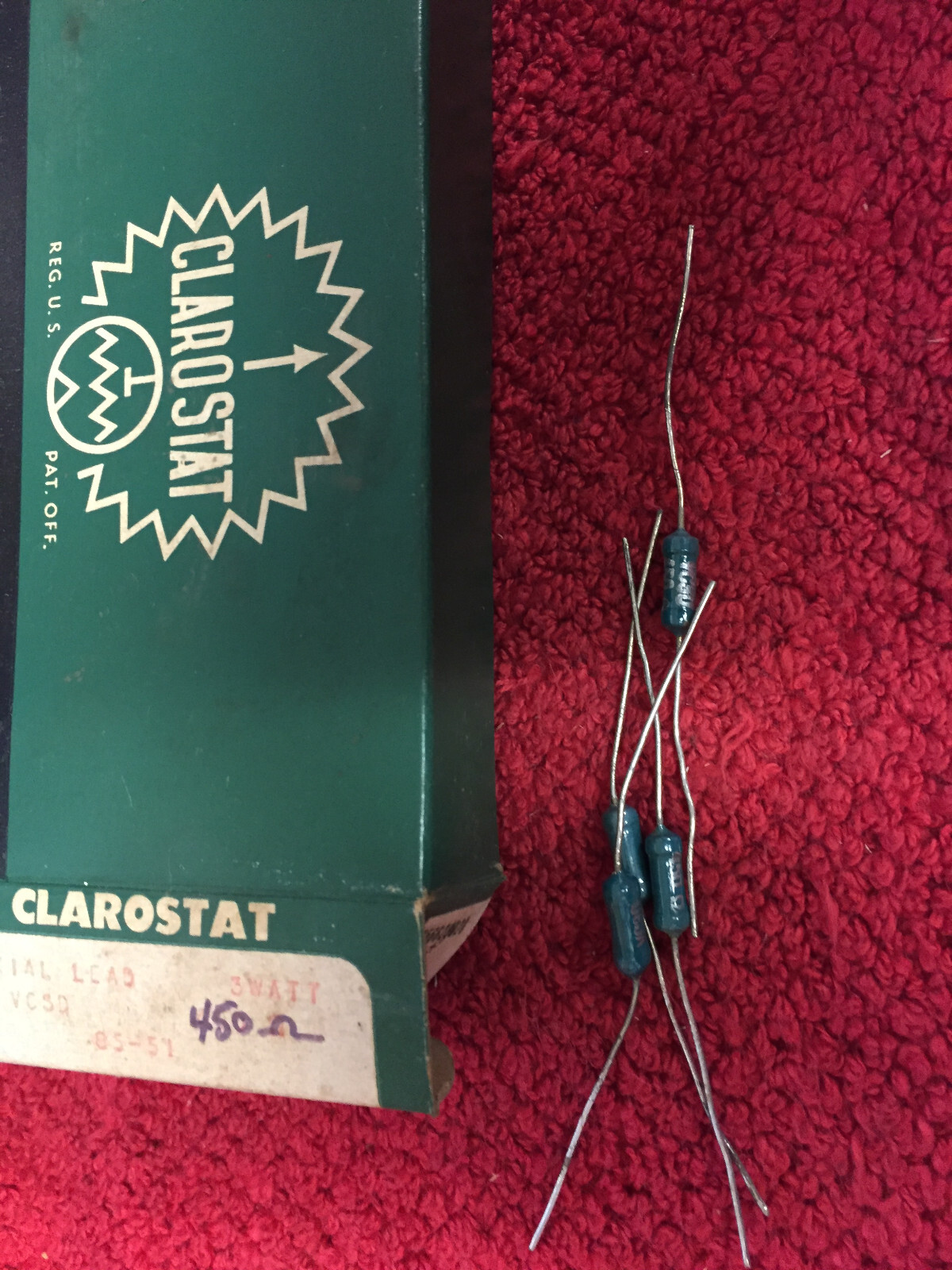 VC3D-450 OHM CLAROSTAT RESISTORS 4 PCS | eBay