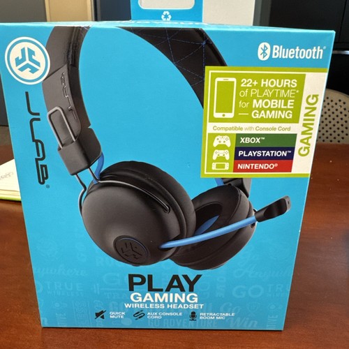 JLab Play Gaming Wireless Headset Compatible With Console Cord Xbox ...