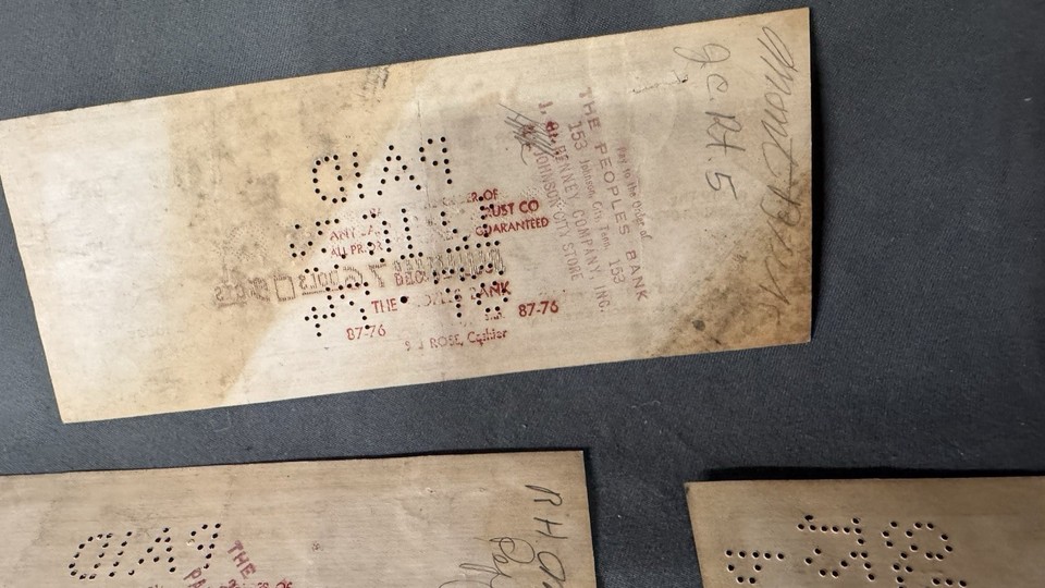 1930s Central Tobacco Warehouse Used Bank Checks Johnson City,Tennessee ...