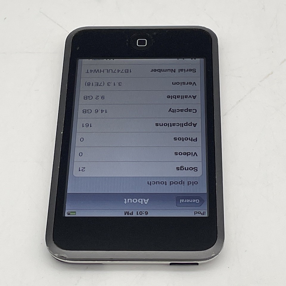 Apple iPod Touch 1st Gen Black 16GB A1213 MA627LL Tested & Working! | eBay