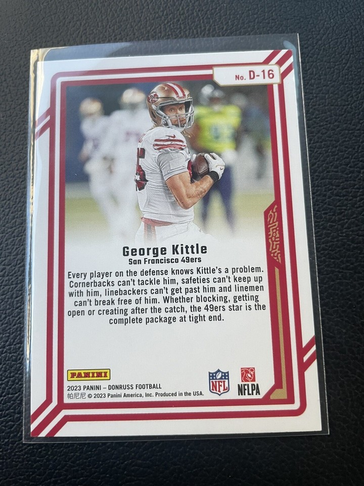 2023 George Kittle Panini Donruss Dominators Insert 49ers | eBay