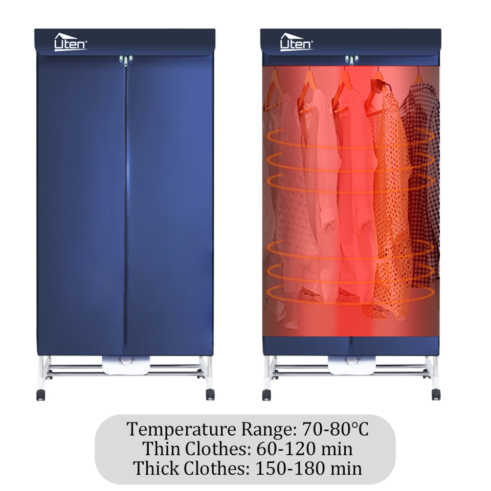 Electric Clothes Dryer Portable Wet Laundry Home Hot Air Drying Rack US ...