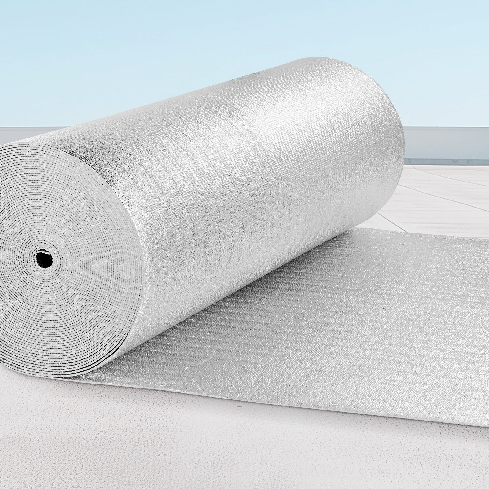 VEVOR Double Reflective Insulation Roll Foam Radiant Barrier 48in x 100 ...