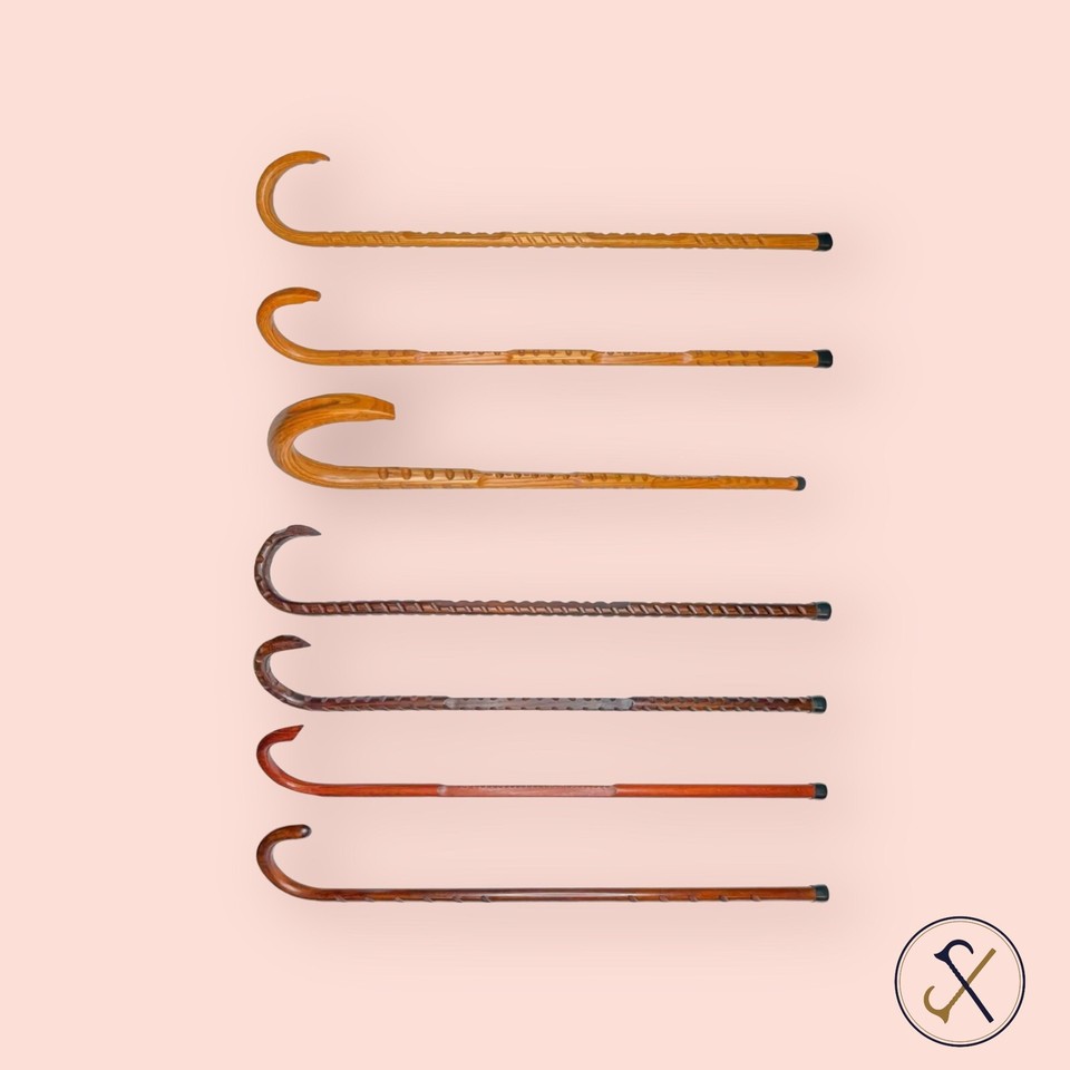 Walking Cane Stick Self Protection Mobility Hickory Wood Masters USA ...