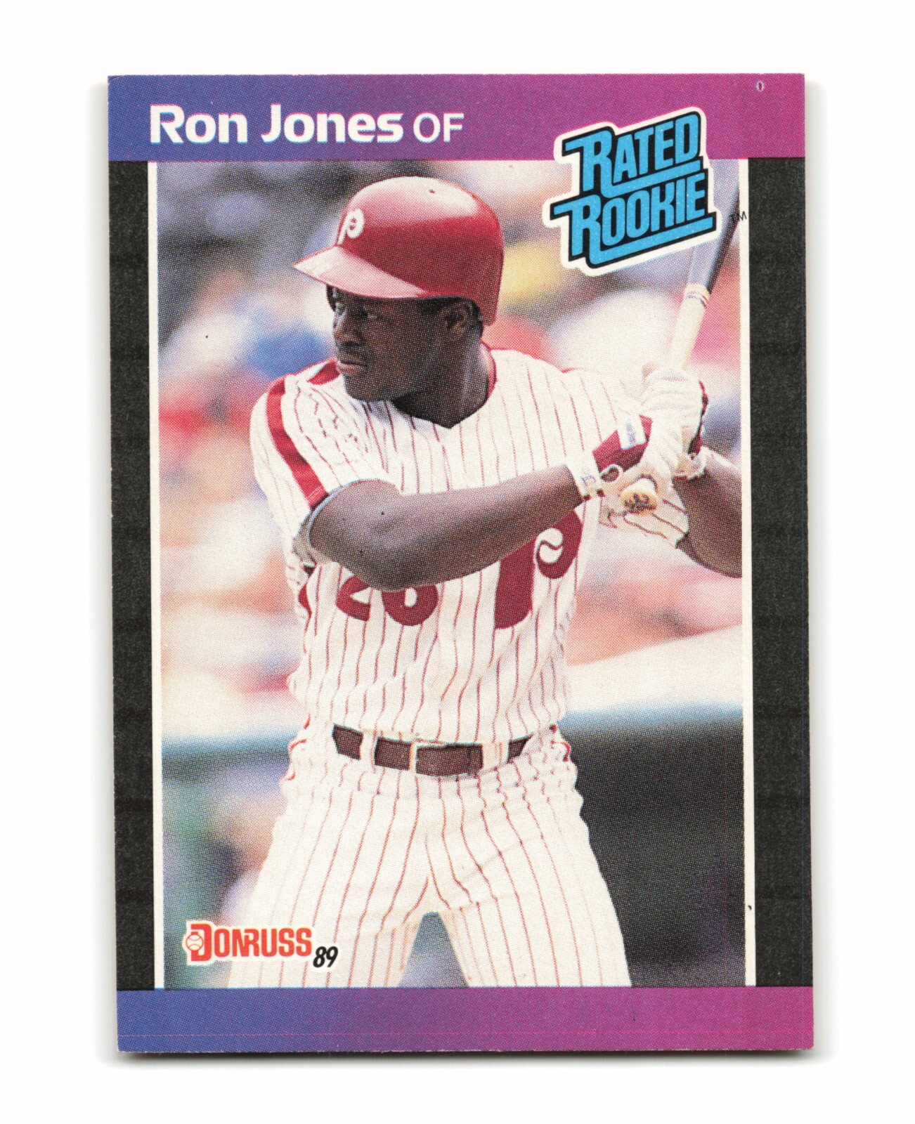 1989 Donruss - Rated Rookie *Denotes Next to PERFORMANCE #40 Ron Jones ...