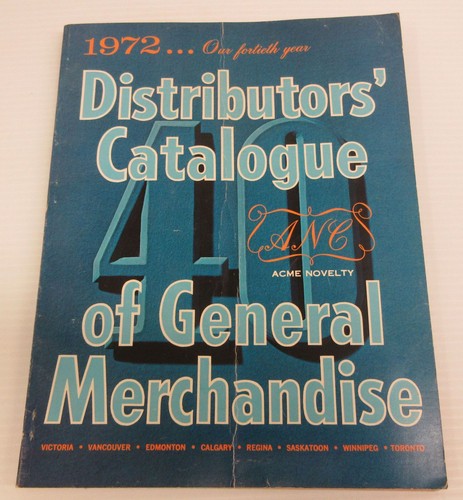 1972 Acme Novelty Distributors' Catalogue of General Merchandise | eBay