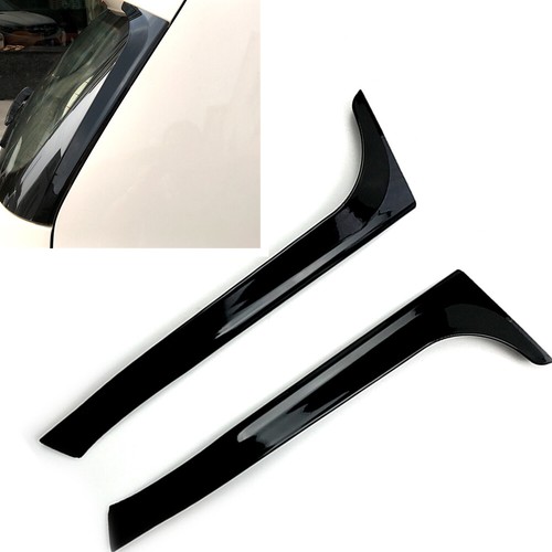 Black Rear Window Side Spoiler Canard Splitter For VW Golf 6 MK6 2008 ...