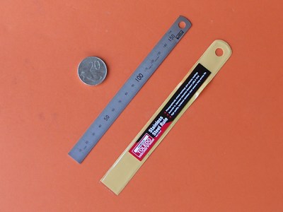 FAMOUS TOLEDO 150mm STAINLESS STEEL DOUBLE SIDED METRIC RULE / RULER ...