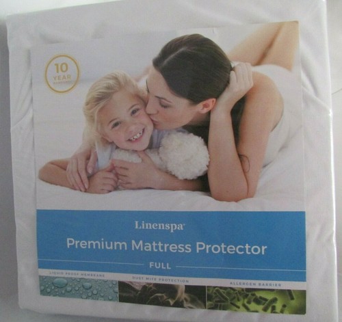 Linenspa Premium Mattress Protector Full White Blocks Liquids ...