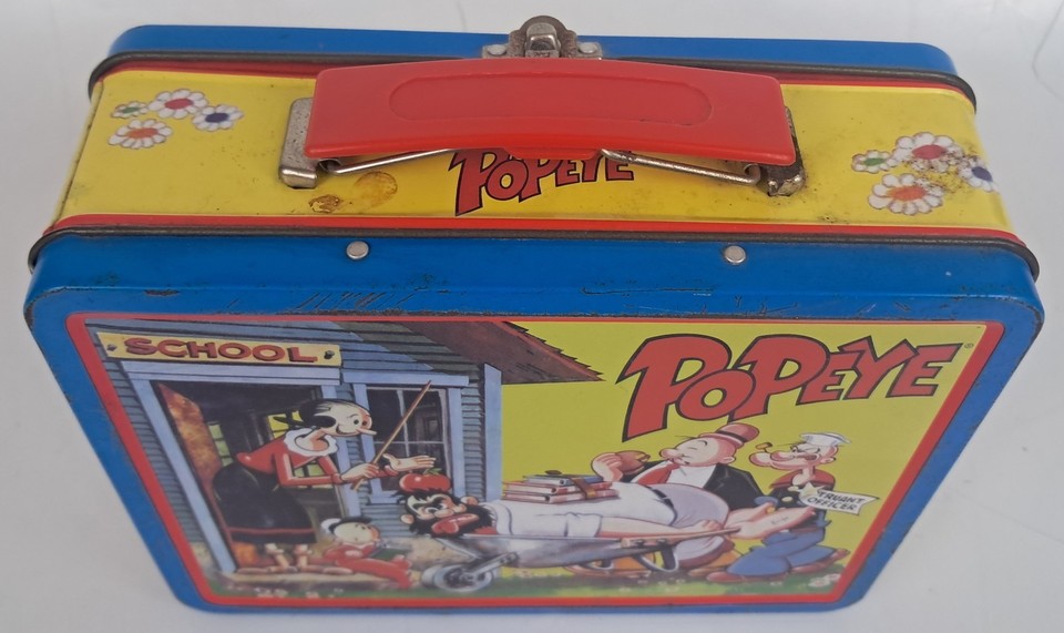 VTG King Features Syndicate 1999 POPEYE THE SAILOR Metal Lunchbox Free ...