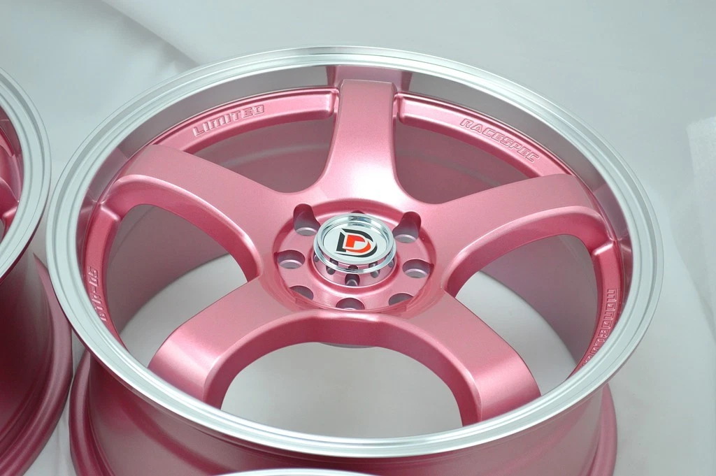 Pink Car Rims Silver