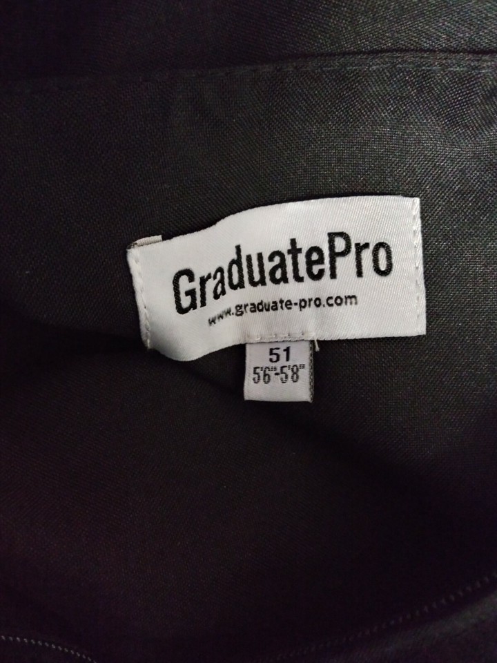 Graduate Pro Gown Black 51 | eBay