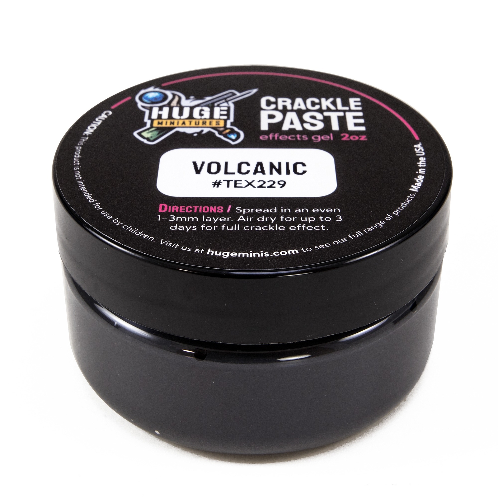 Huge Miniatures Texture Paste, Volcanic Model Basing Paint – 2oz ...