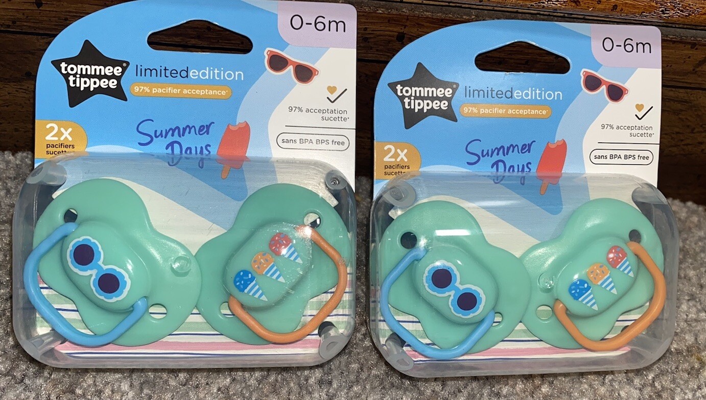 Tommee Tippee Summer Limited Edition Pacifiers, 0/6M, Choose from 1 or ...