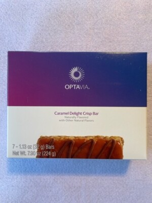 Optavia Caramel Delight Crisp Bar - 7 Bars - New - Exp 12/08/25 | eBay