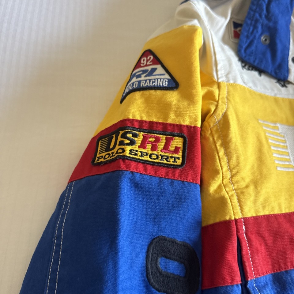 NWT Polo Ralph Lauren Women's USRL NASCAR Multicolor Canvas Racing ...