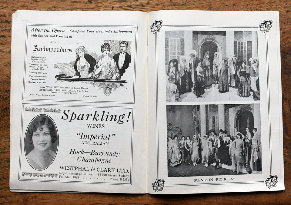 Old PROGRAMME St James Theatre Sydney presents Rio Rita Gladys ...