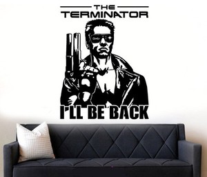 Terminator I'll Be Back Graphic Decor Quote Wall Art Sticker/Decal ...