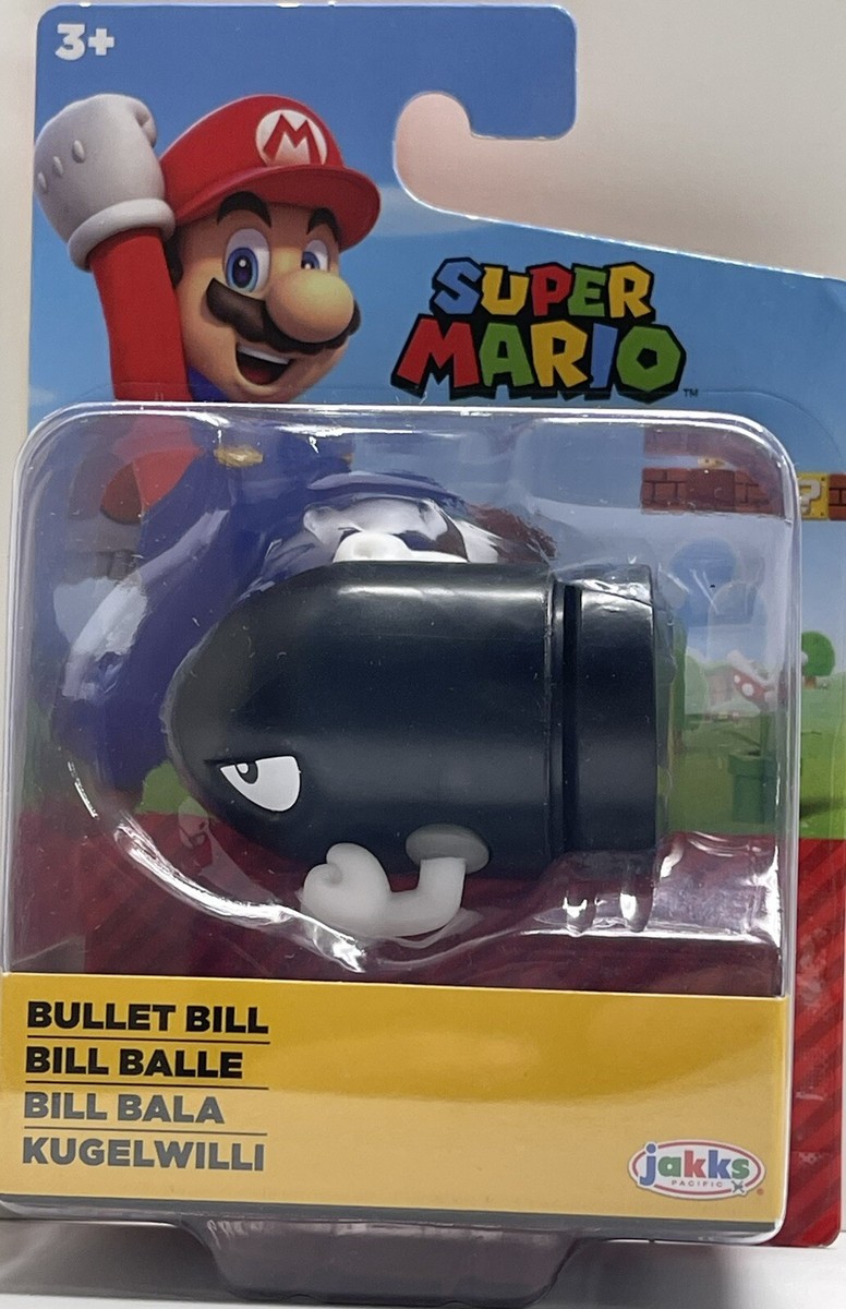 Super Mario Bullet Bill Nintendo 2 1/2 Inch Mini Figure Captured