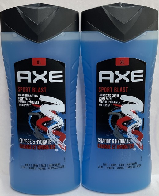 2 Ct Axe 13.5 Oz XL Sport Blast Charge & Hydrate Energizing Citrus 3in1 ...