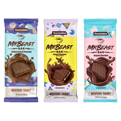 Feastables MrBeast Almond Chocolate Bar, 10 Count, 40% OFF