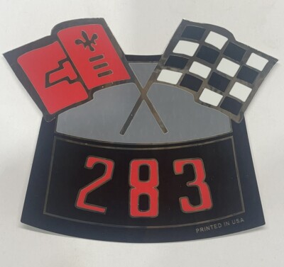 283 Decal CHROME AIR CLEANER DECAL CHEVY TRUCK CAMARO CHEVELLE NOVA NEW ...