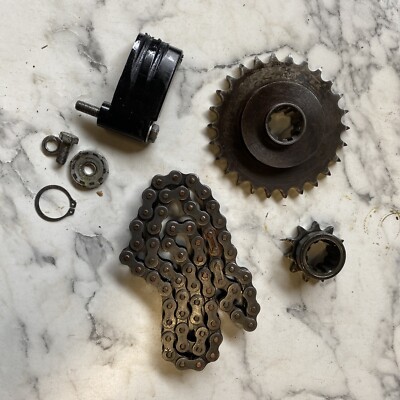 1969 Vintage Snowmobile Alouette GT Chain Case Sprockets And Chain Good ...