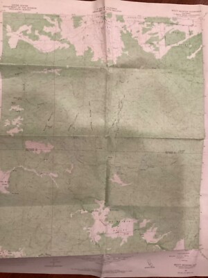 Beauty Mountain Quadrangle California U.S. Geological Survey Map 1960 ...