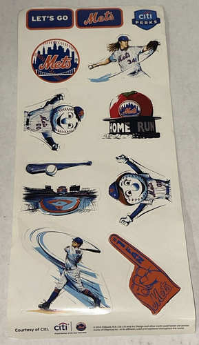 NEW YORK METS LETS GO LOGO MR MET #1 TEAM HOMERUN BAT CITI PERKS ...