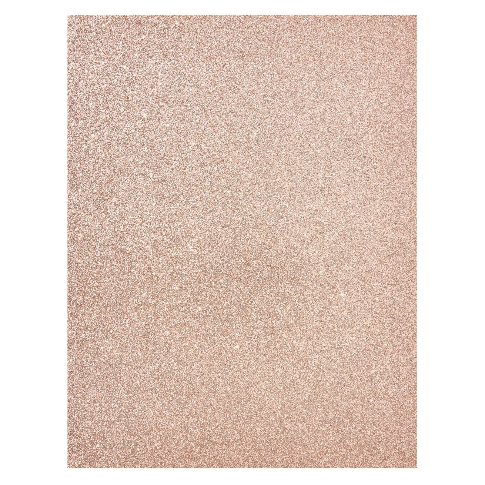 24 Sheets Rose Gold Glitter Cardstock Paper for Crafts, Wedding, 280gsm ...