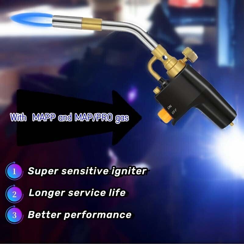 For TS8000 Trigger Start Mapp Gas Torch High Intensity Propane Torch ...