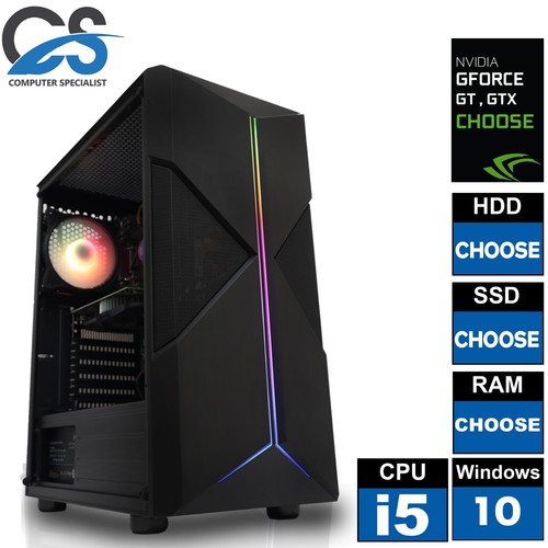 Gaming PC Quad Core i5 Computer SSD HDD 16 GB DDR3 RAM GT GTX Windows ...