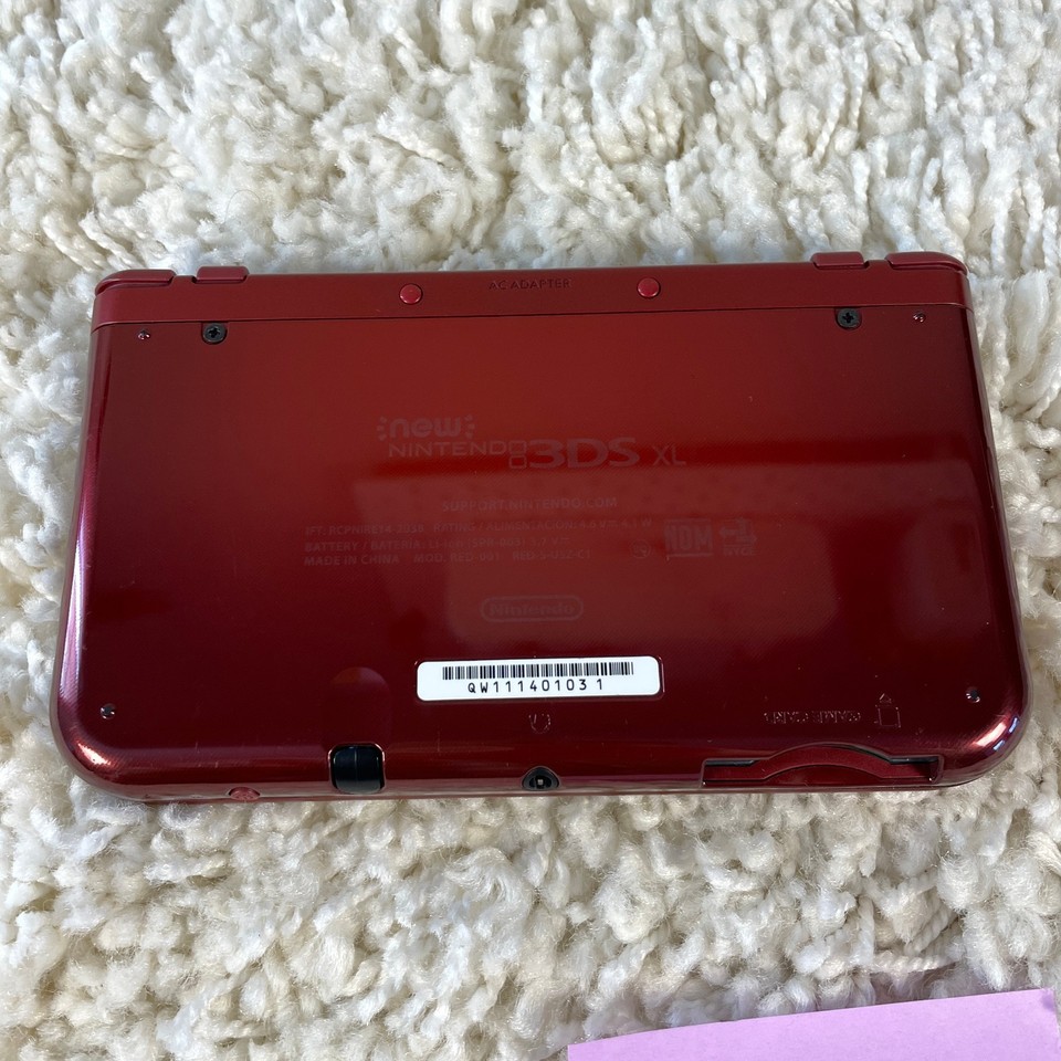 Nintendo “New” 3DS XL Metallic Red Handheld Console System RED-001 ...