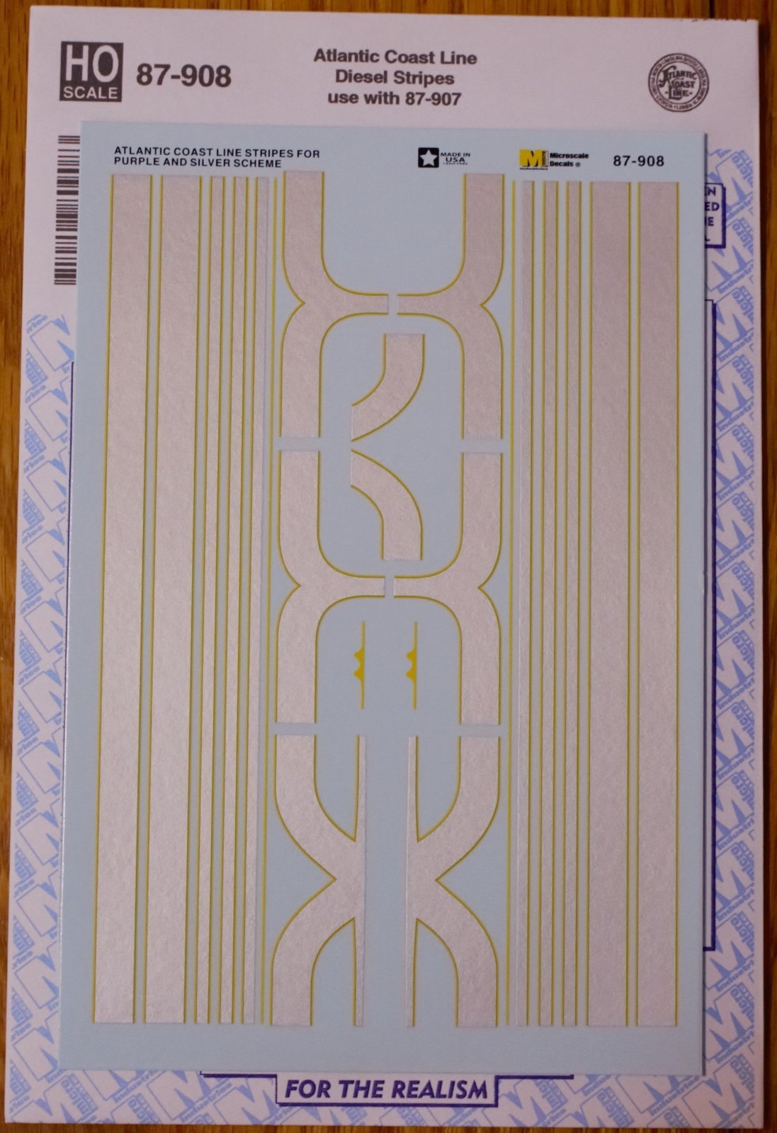 Microscale Decal HO #87-908 Atlantic Coast Line ACL Purple&Silver ...