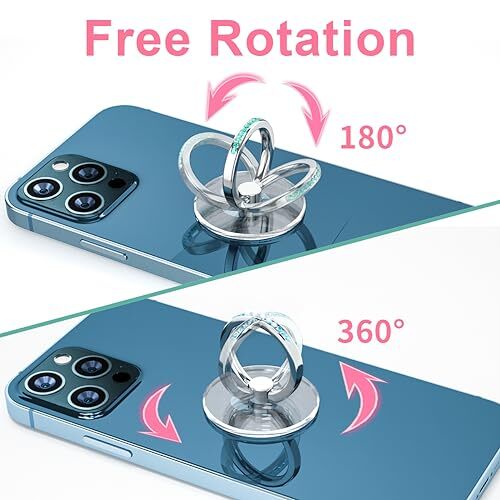 Transparent Phone Ring Holder 4 Pcs, Clear Cell Phone Ring Holder with ...