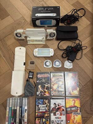 Sony PSP 1000 (Ceramic White) Bundle with Games and UMDs. 4948872411219 ...