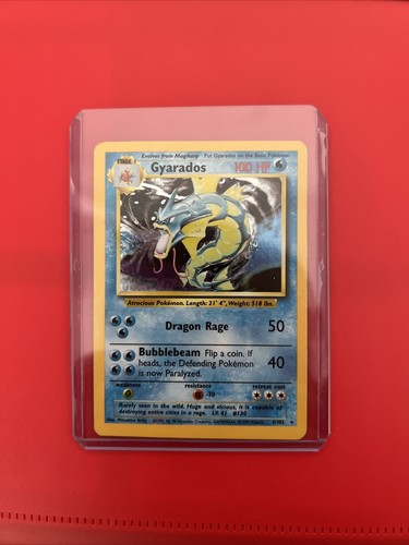 Pokémon TCG Gyarados Base Set 6/102 Holo 1st Edition Holo Rare ...