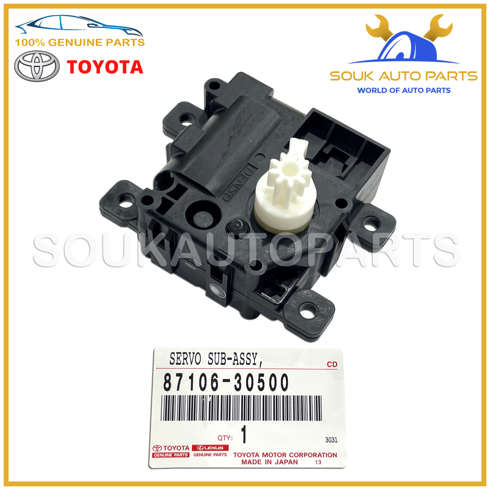 87106-30500 Genuine Toyota DAMPER SERVO SUB-ASSY, AIR CONDITIONER ...