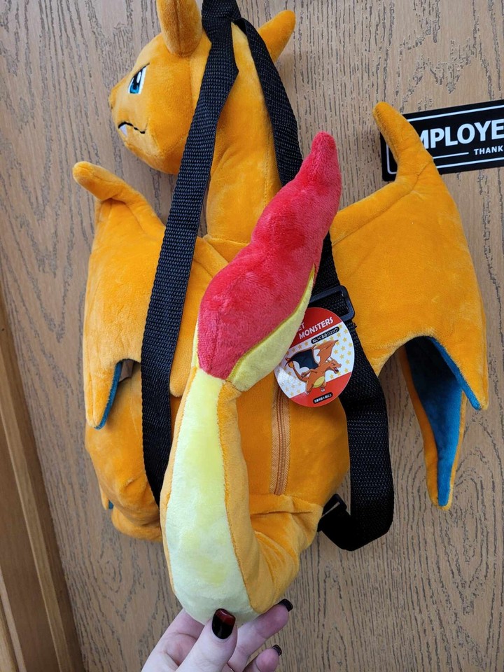 Pokemon Plush Backpack Charizard Pokémon Pocket Monster Rucksack Bag ...