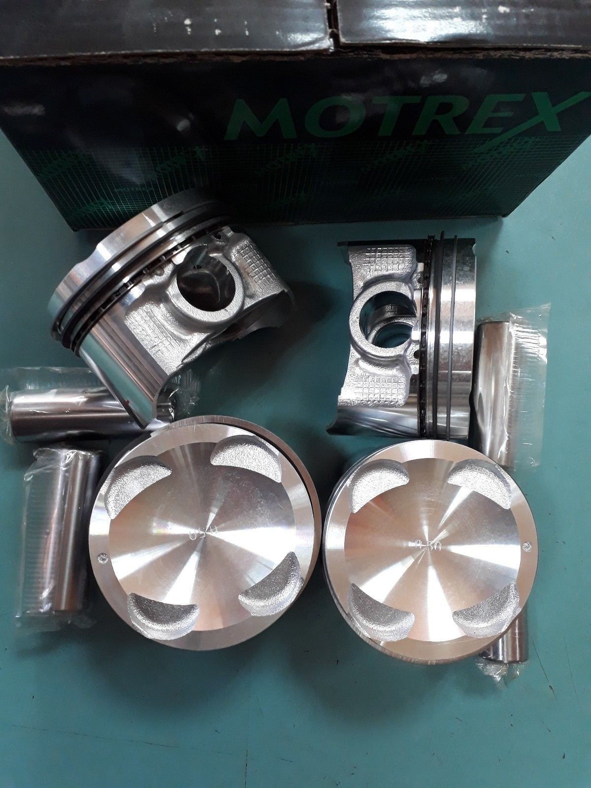 NEW PISTON&PIN&RING SET x4 +0.50 OVER SIZE FOR MAZDA 323,323F BA 1.5L ...