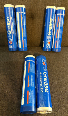 MOBIL Grease, Mobile Polyrex EM, Electric Motor Bearing Grease 13.7oz ...