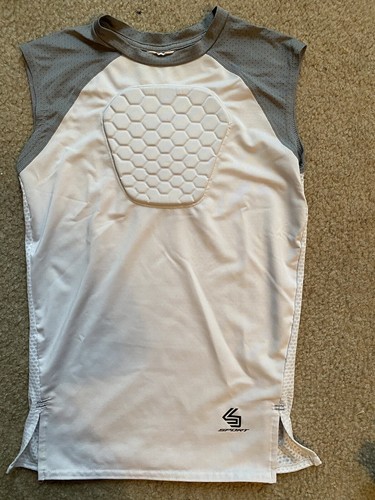 Shock Doctor Baseball Chest Protector Youth Size Medium White Grey | eBay