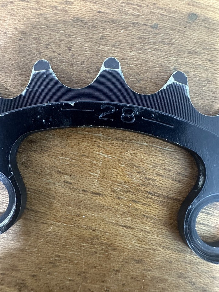 Vintage SR 371 Inner Chainring 28t 74 BCD 5 Bolt Black | eBay