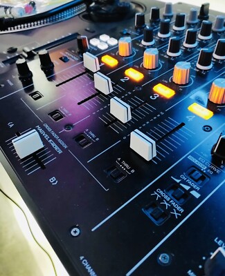 4 x WHITE DAC2371 KNOB FADER CAP MIXER PIONEER DJM 700 800 900 XDJ RX3 ...