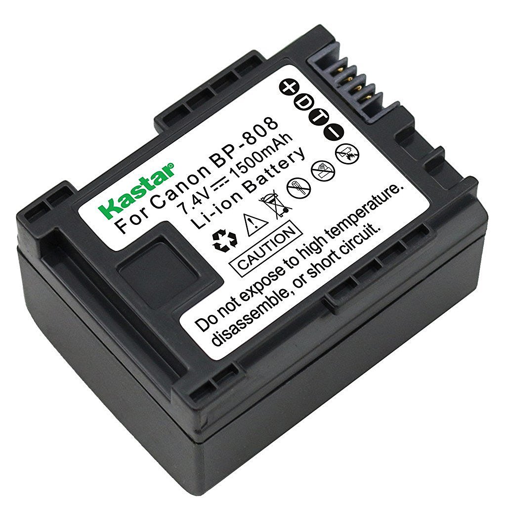 1x Kastar Battery for Canon BP-808 FS10 FS11 FS20 FS21 FS22 FS31 FS40 ...