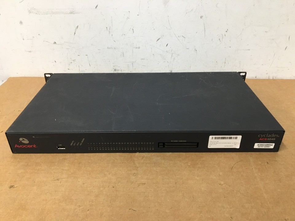 AVOCENT 520-572-510 ACS6048 48-Port Console Server w/ Dual AC PSU | eBay