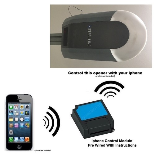 Iphone Remote Control Your Steel-line SD800 garage door opener steel ...